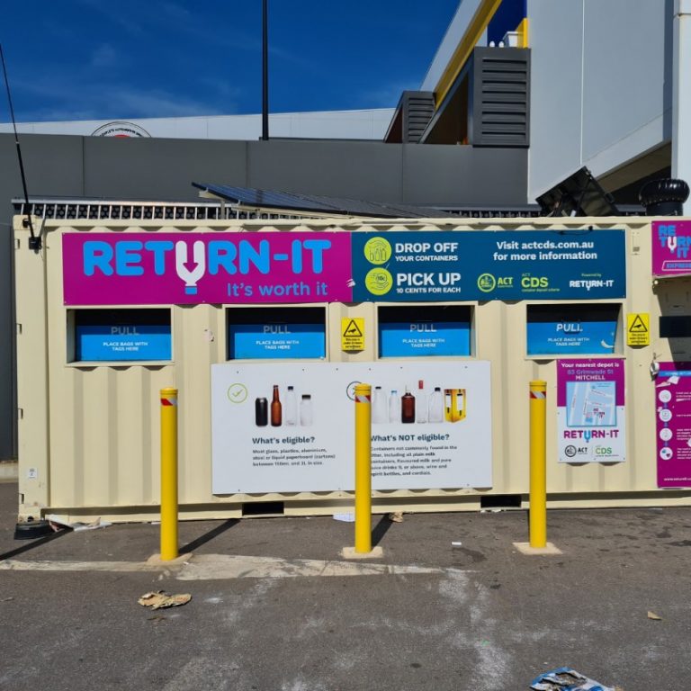 Bottle and Can Recycling Drop Off Centre Gungahlin - ACT CDS