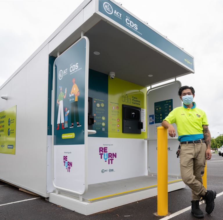 Say hello to our first reverse vending machine at Erindale! - ACT CDS